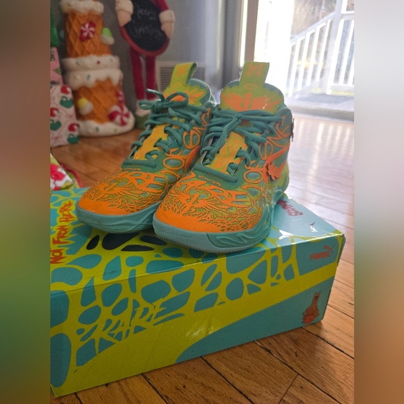 Puma | Shoes | Puma Mens Jr Basketball Sneakers Orange And Teal Scooby ...